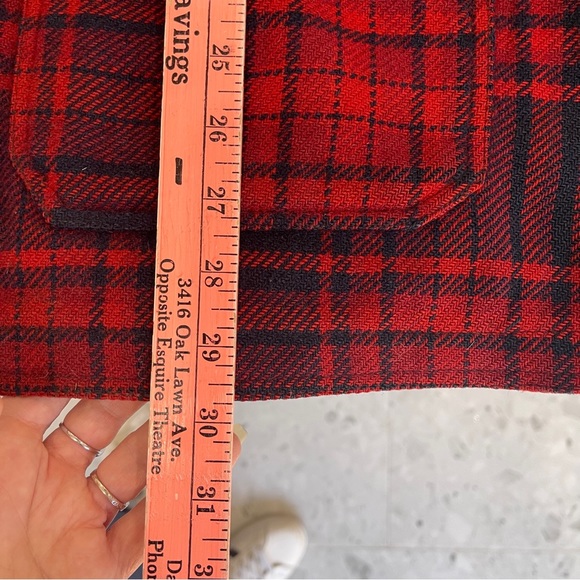Pendleton | Jackets & Coats | Vintage 7s Pendleton Xl Wool Hunting Jacket Red Plaid Shacket ...